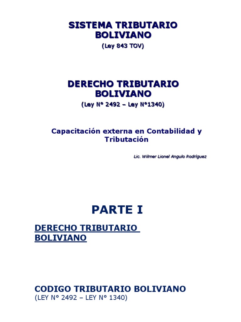 Ley 2492 - Codigo Tributario | PDF | Justicia | Crimen y violencia