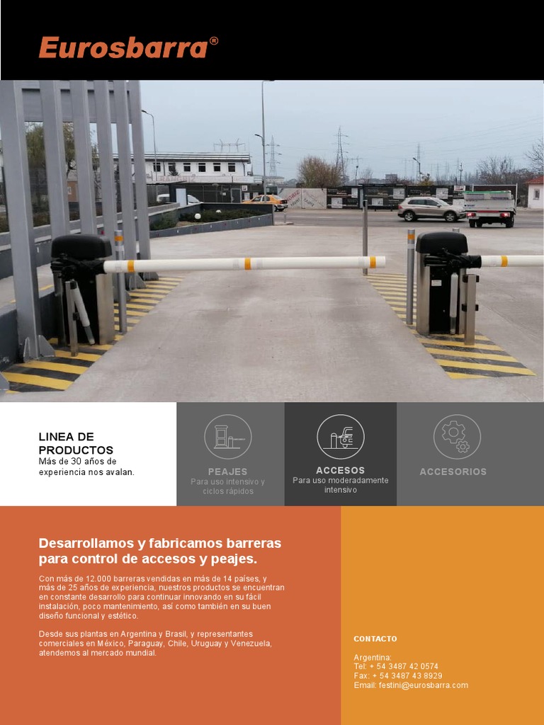 BARRERA Eurosbarra Especificaciones | PDF