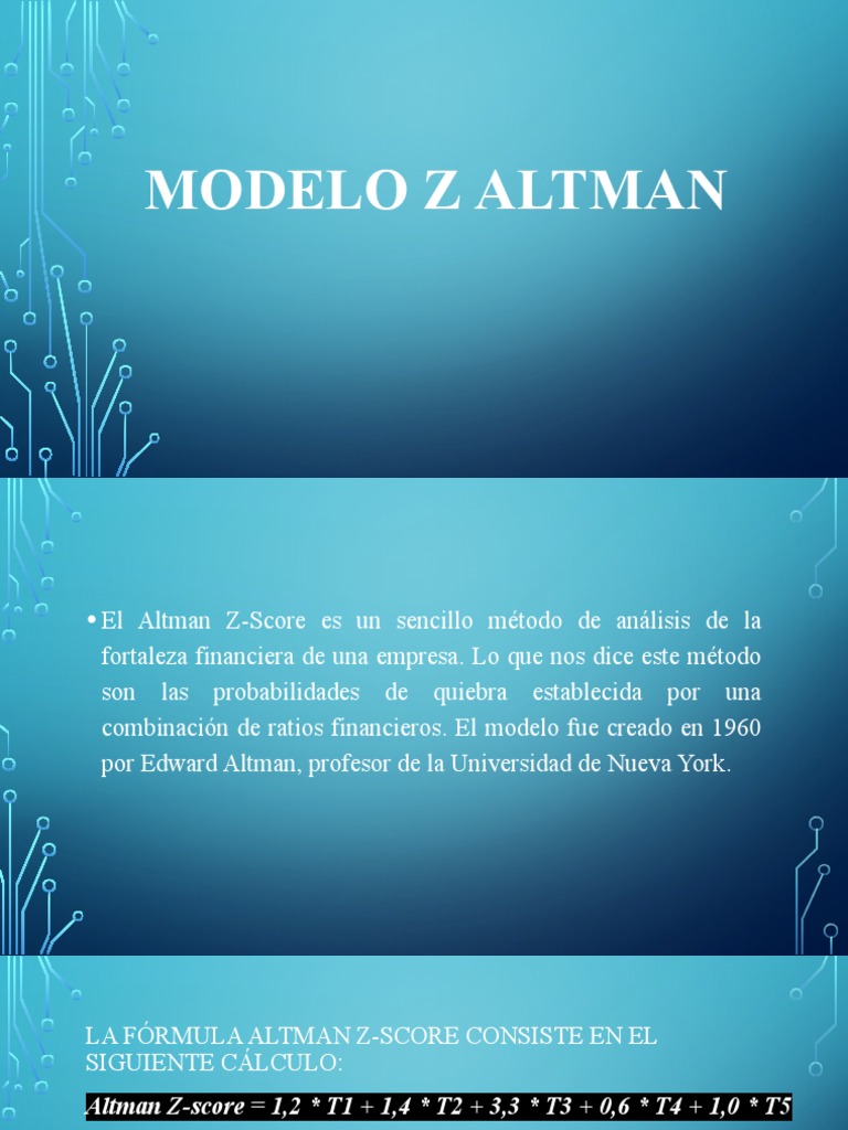 Altman Z-Score: Predicción de Quiebras | PDF