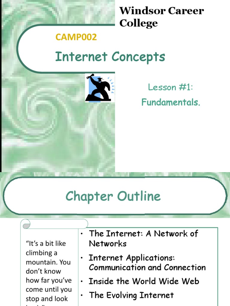 Camp002 1 Internet Fundamentals Pdf World Wide Web Internet And Web