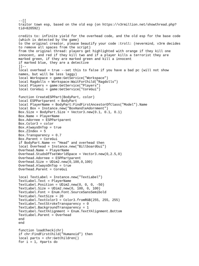 Traitor Town ESP | Download Free PDF | Computing | Text