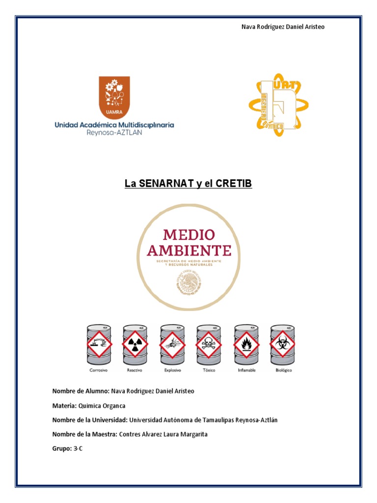 La SEMARNAT y el código CRETIB para la clasificación de residuos ...