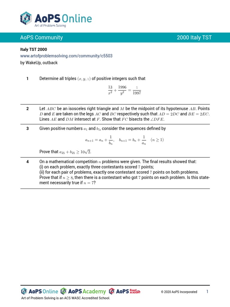 2000 Italy TST | PDF