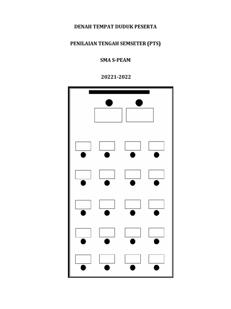 Denah Tempat Duduk Peserta | PDF