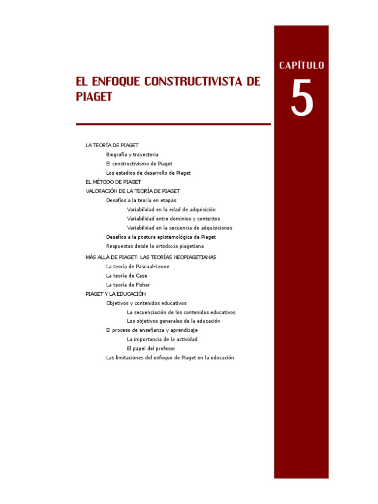 Villar Enfoque Constructivista | PDF | Sicología | Pensamiento