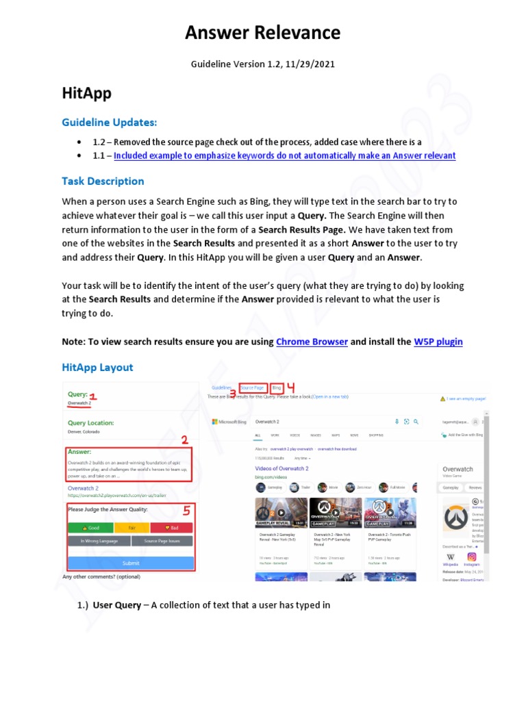 CAQ Relevance Guidelines 113021 | PDF | Information Retrieval | Websites