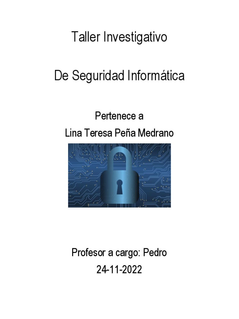 Taller Investigativo | PDF | Cifrado | Clave (criptografía)