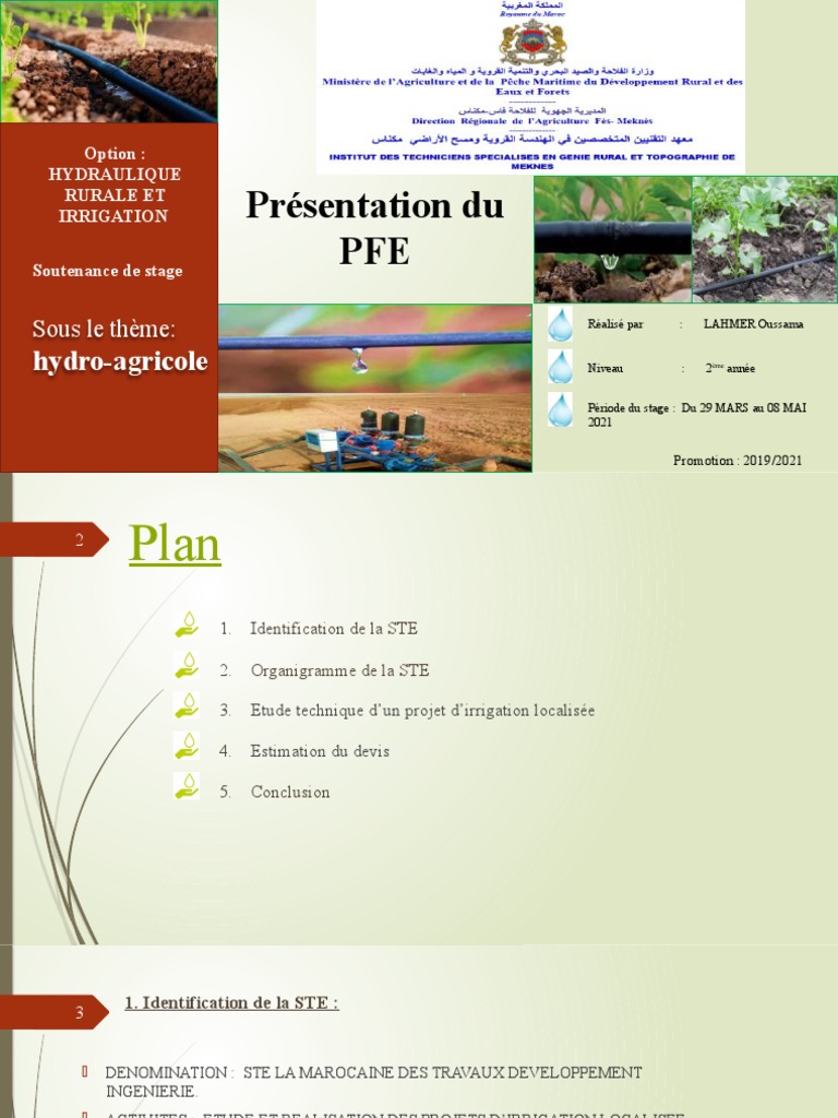 Exposé de Soutenance PFE | PDF | Hydrologie | Matière molle