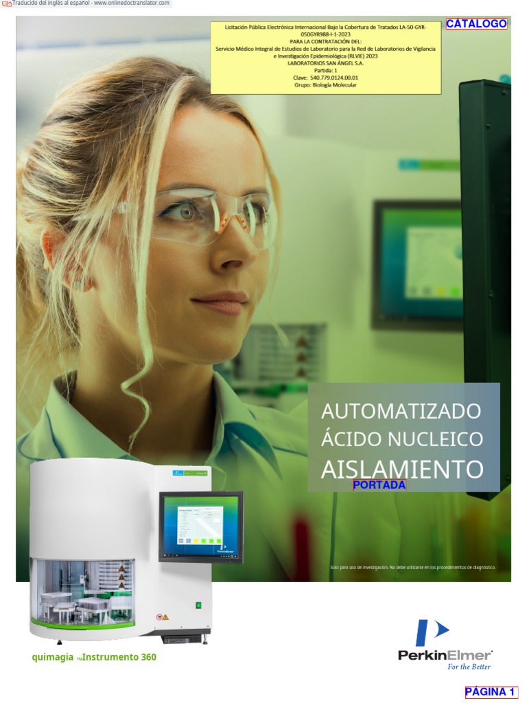 Manual del Instrumento Chemagic 360 | PDF | Software