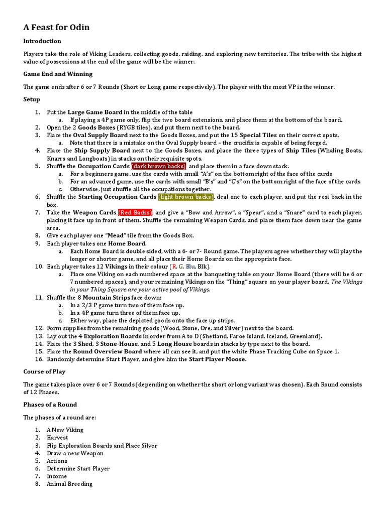 A Feast For Odin - A Plain and Simple Guide | PDF | Vikings | Sheep