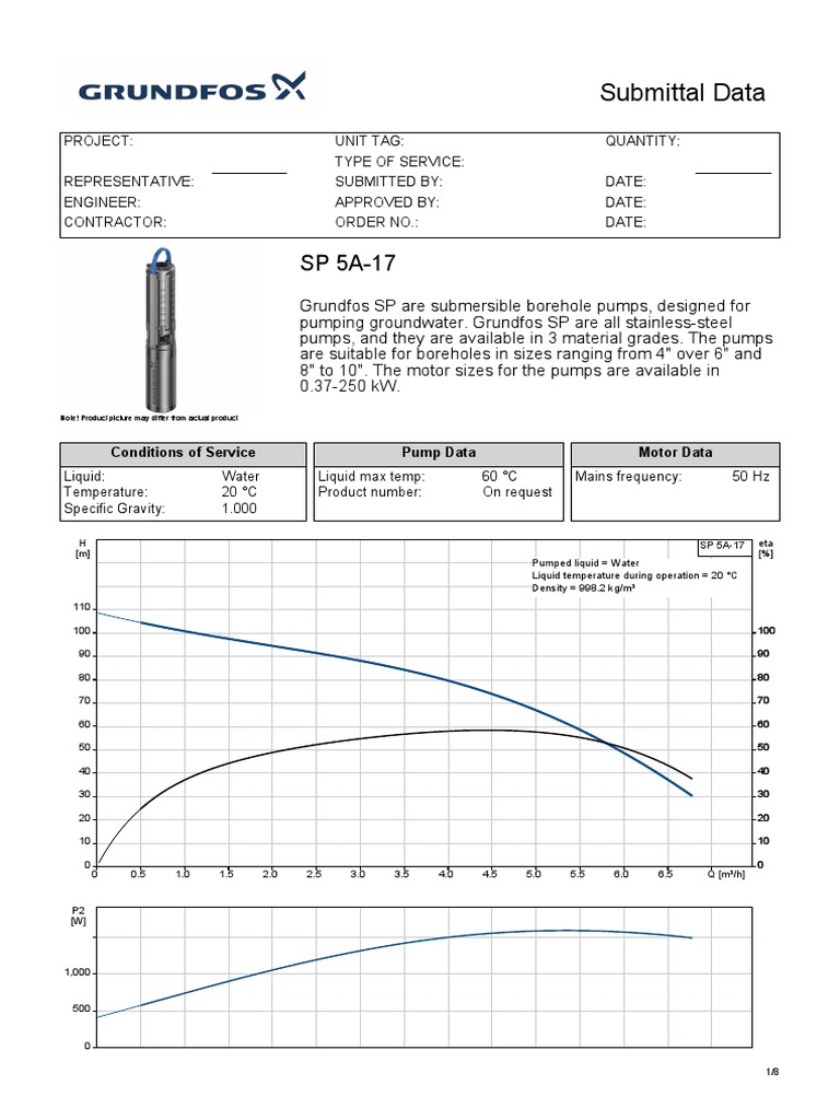 SP - 5A17 Deep Well Pump | PDF | Pump | Liquids