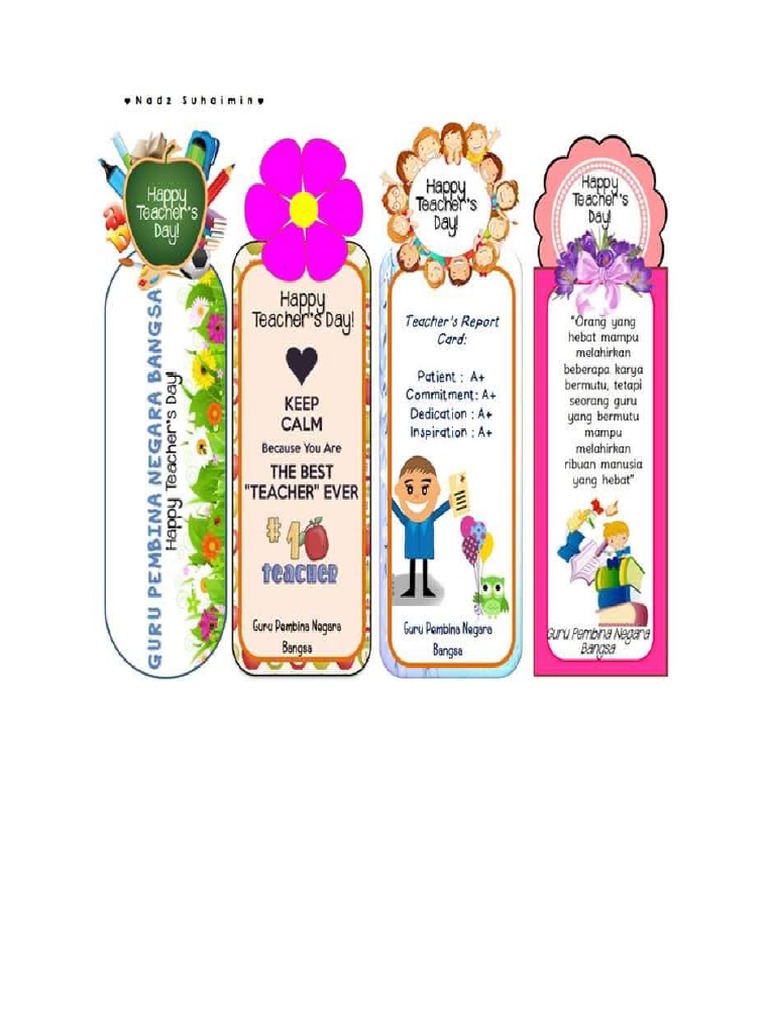 Bookmark Hari Guru 01 | PDF