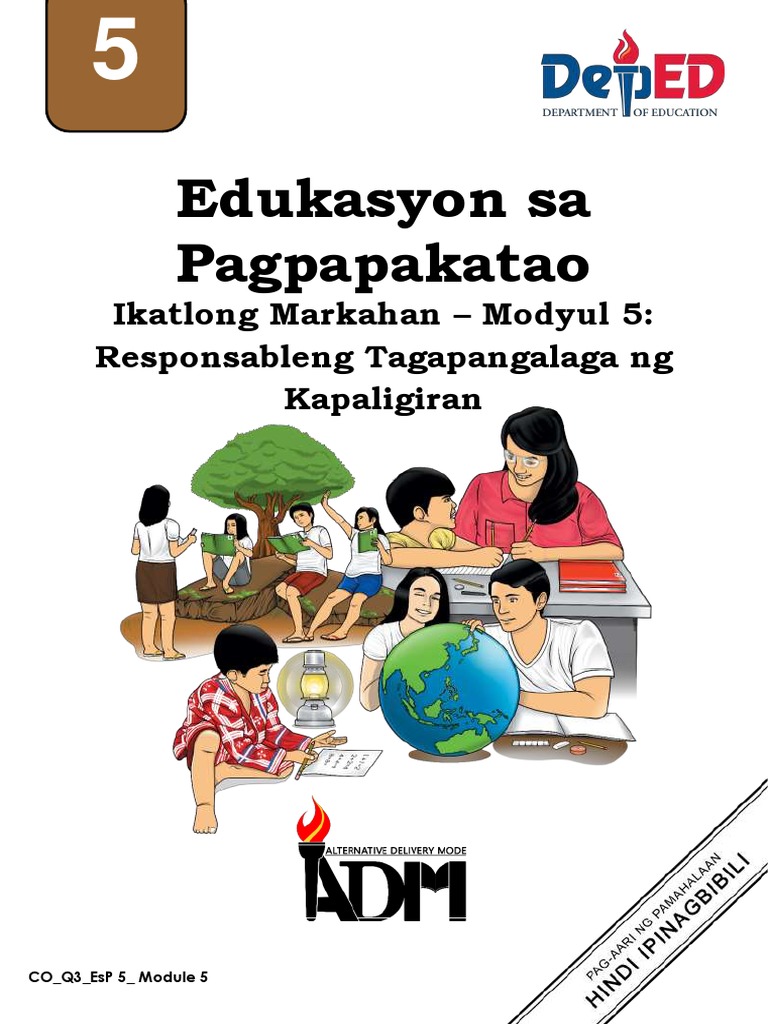 EsP5 - Q3 - Mod5 - Responsableng Tagapangalaga NG Kapaligiran | PDF