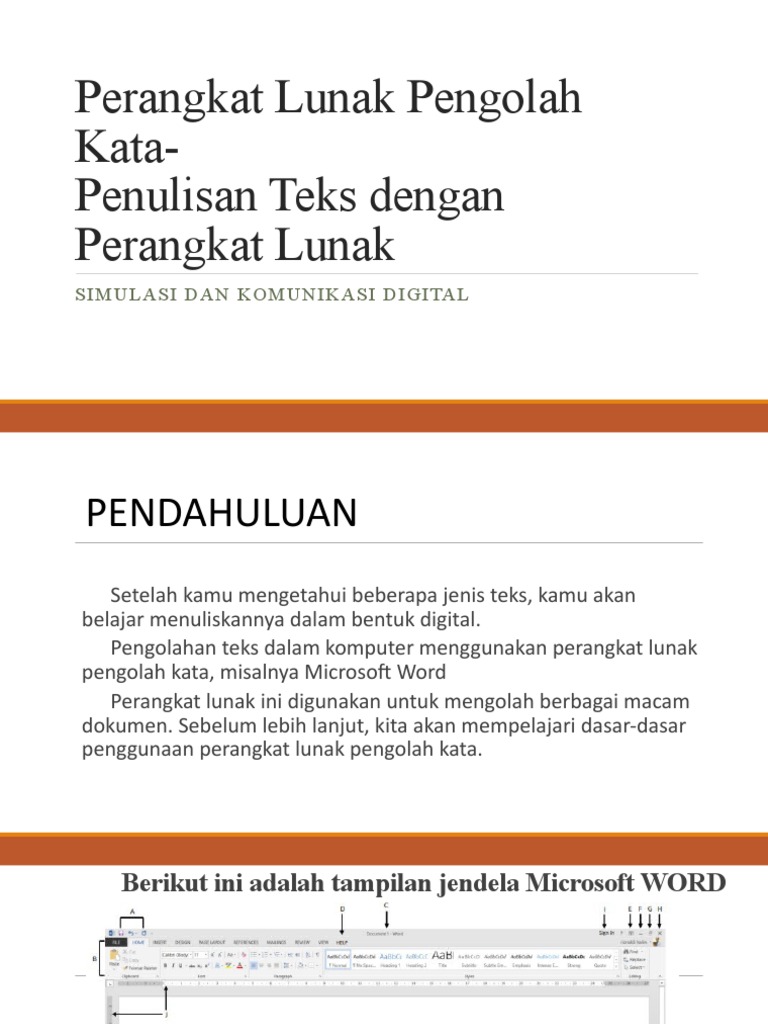 Komponen Utama Microsoft Word | PDF