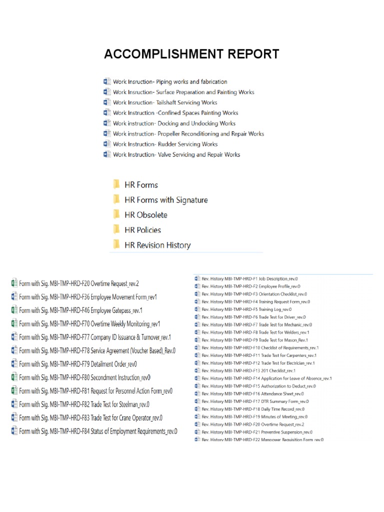 Accomplishment Report | PDF