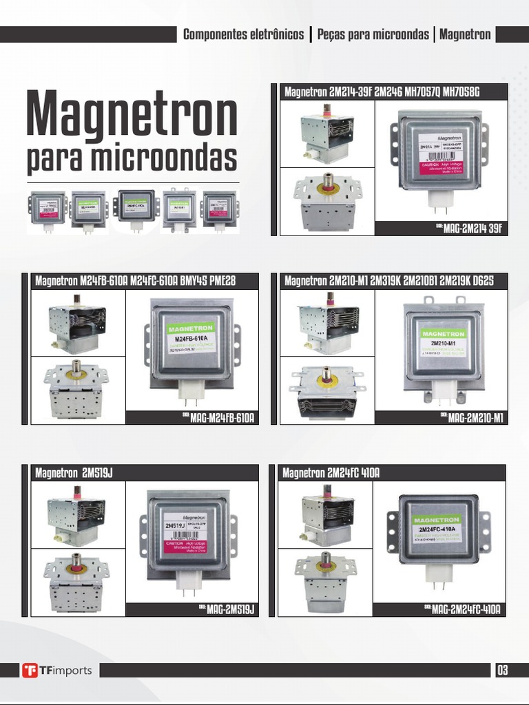 Componentes eletrônicos e peças para microondas | PDF | Componentes ...