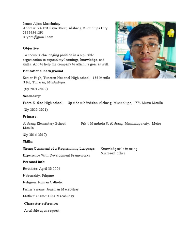 Promodiser Resumes from Alabang | PDF
