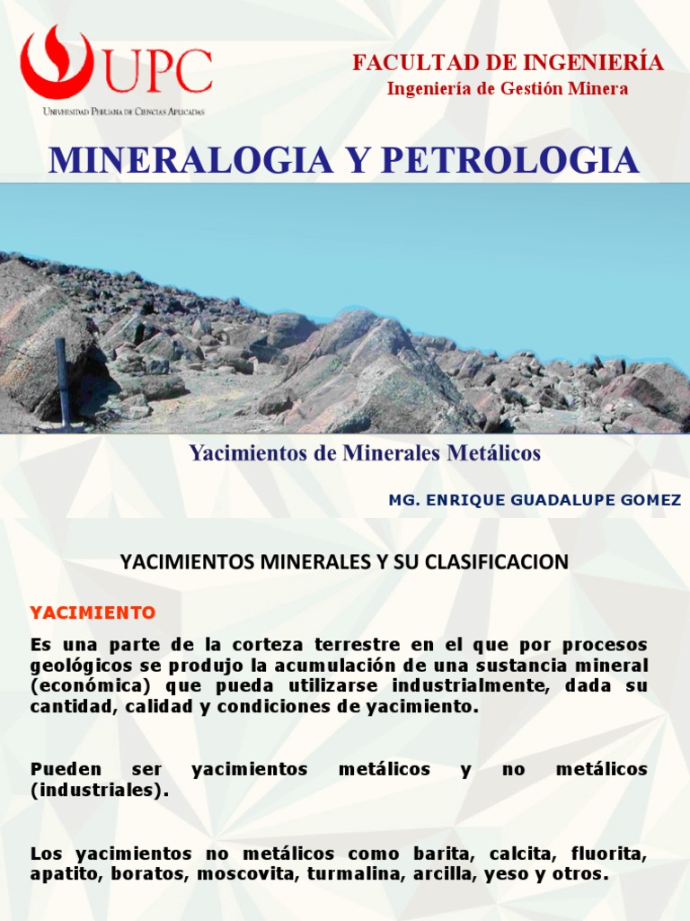 9 Yacimientos | PDF | Minerales | Mineral