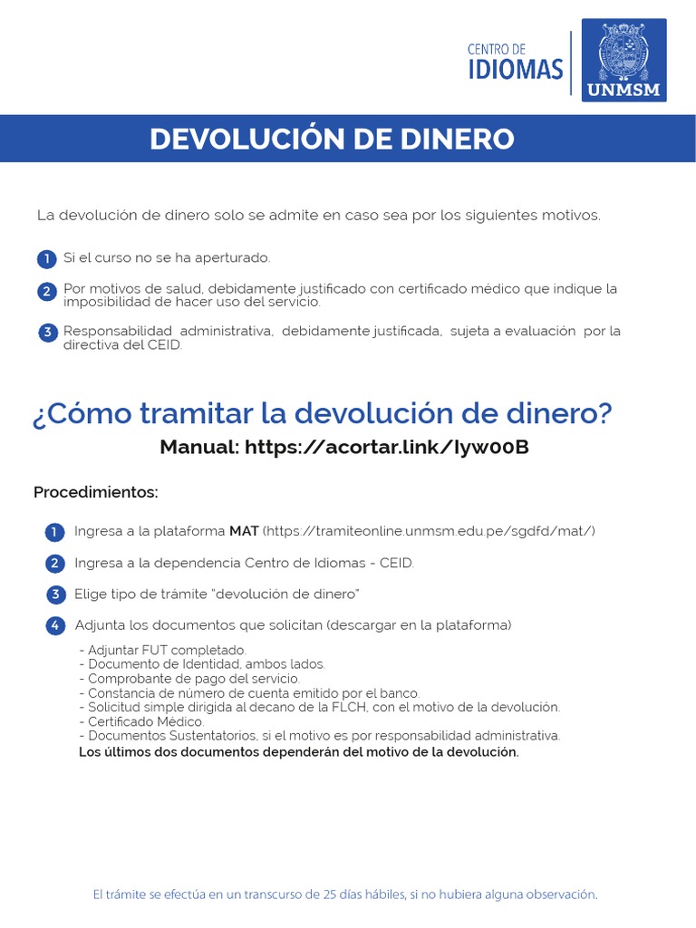 Devolucion de Dinero | PDF Devolucion de Dinero | PDF
