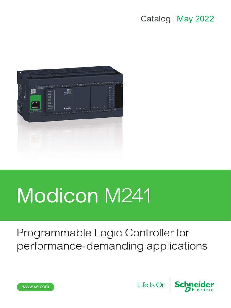 Catalog Modicon M241 Programmable Logic Controller For Performance ... Catalog Modicon M241 Programmable Logic Controller For Performance ...