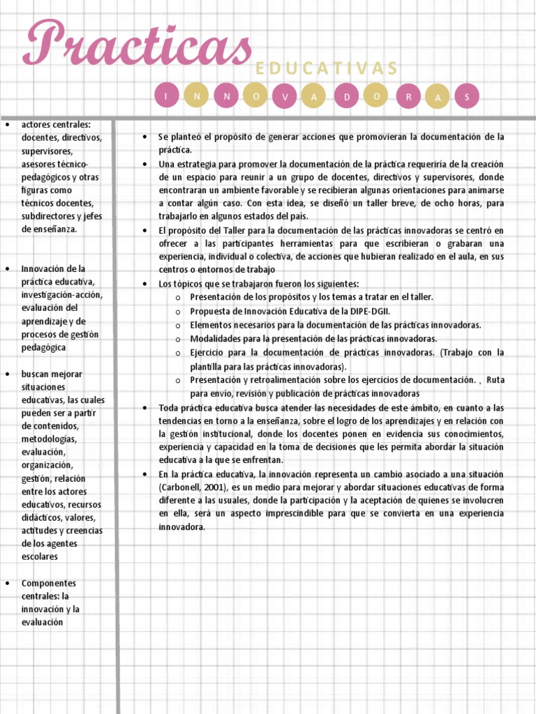 Cuadro Cornell Practicas Educativas Innovadoras | PDF | Evaluación ...