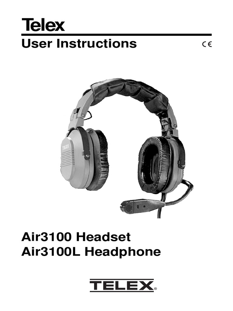 Air 3100 3100L Manual | PDF | Headphones | Microphone