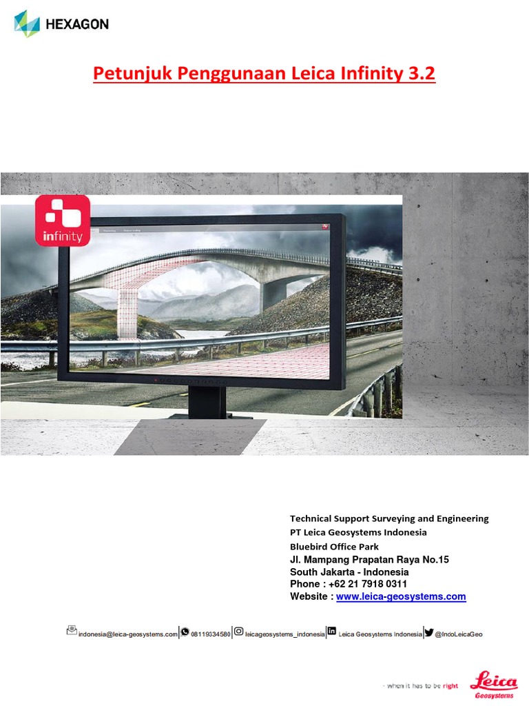 Panduan Penggunaan Leica Infinity 3.2 | PDF