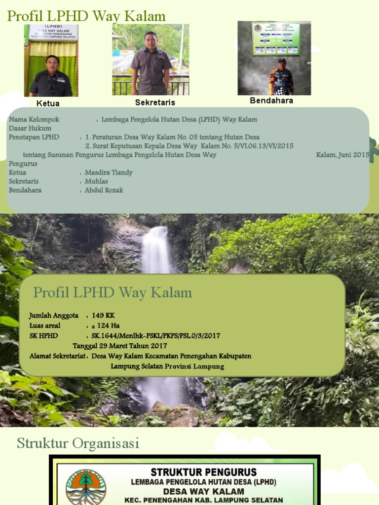 Profil LPHD Way Kalam dan Kegiatan Utama | PDF
