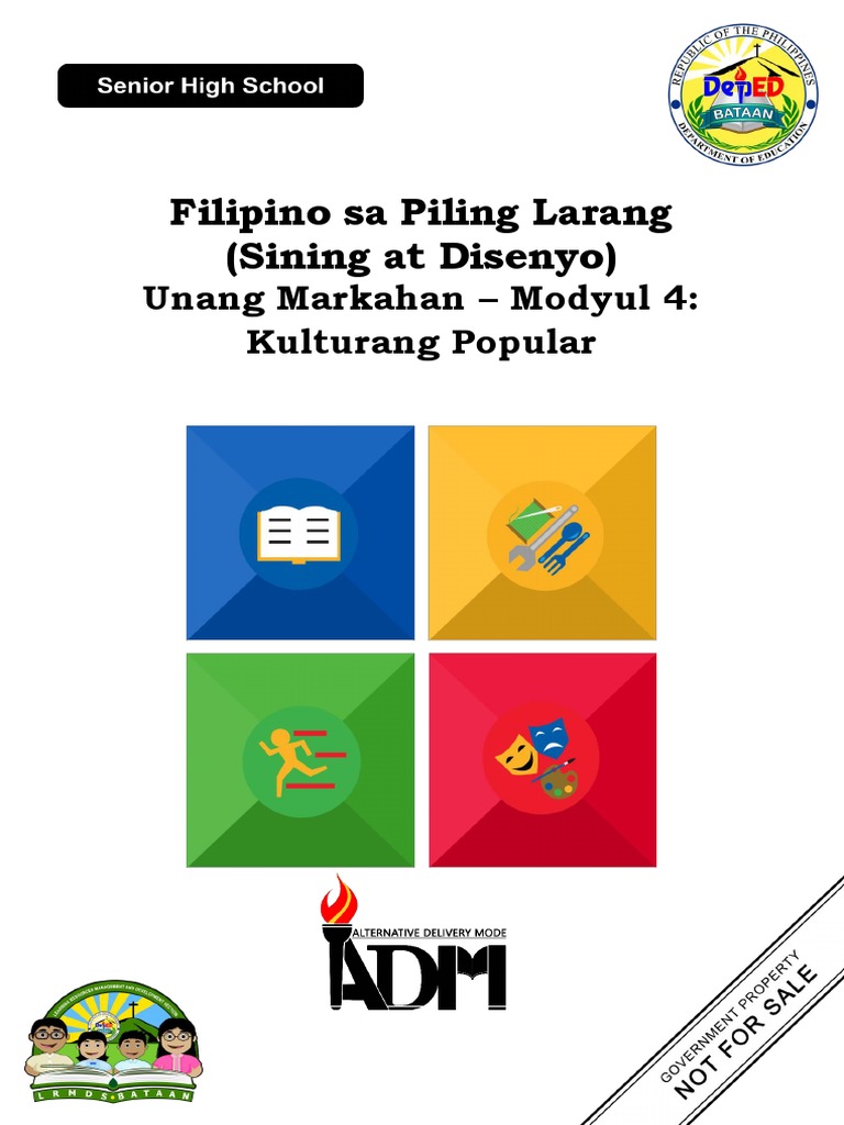 Filipinosapiling Larang (Siningatdisenyo) 1112 - q1 - Mod4 - Jdrivero | PDF
