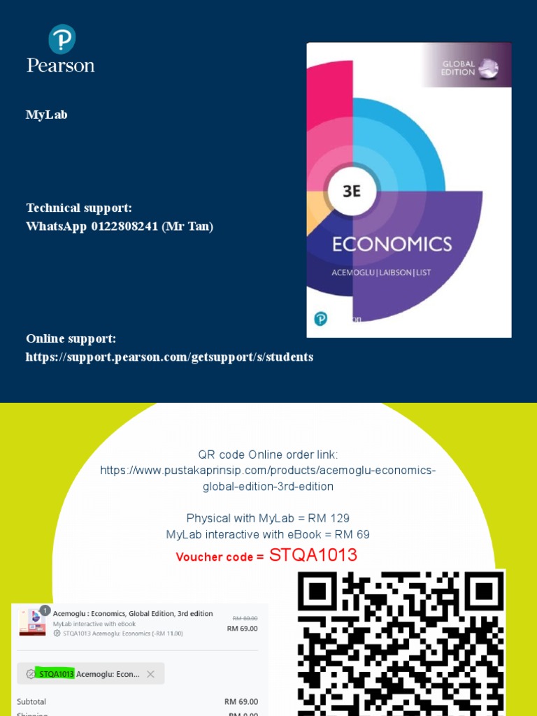 Acemoglu STQA 1013 Asas Ekonomi MyLab Student Registration Guide | PDF | Computing | Information Age