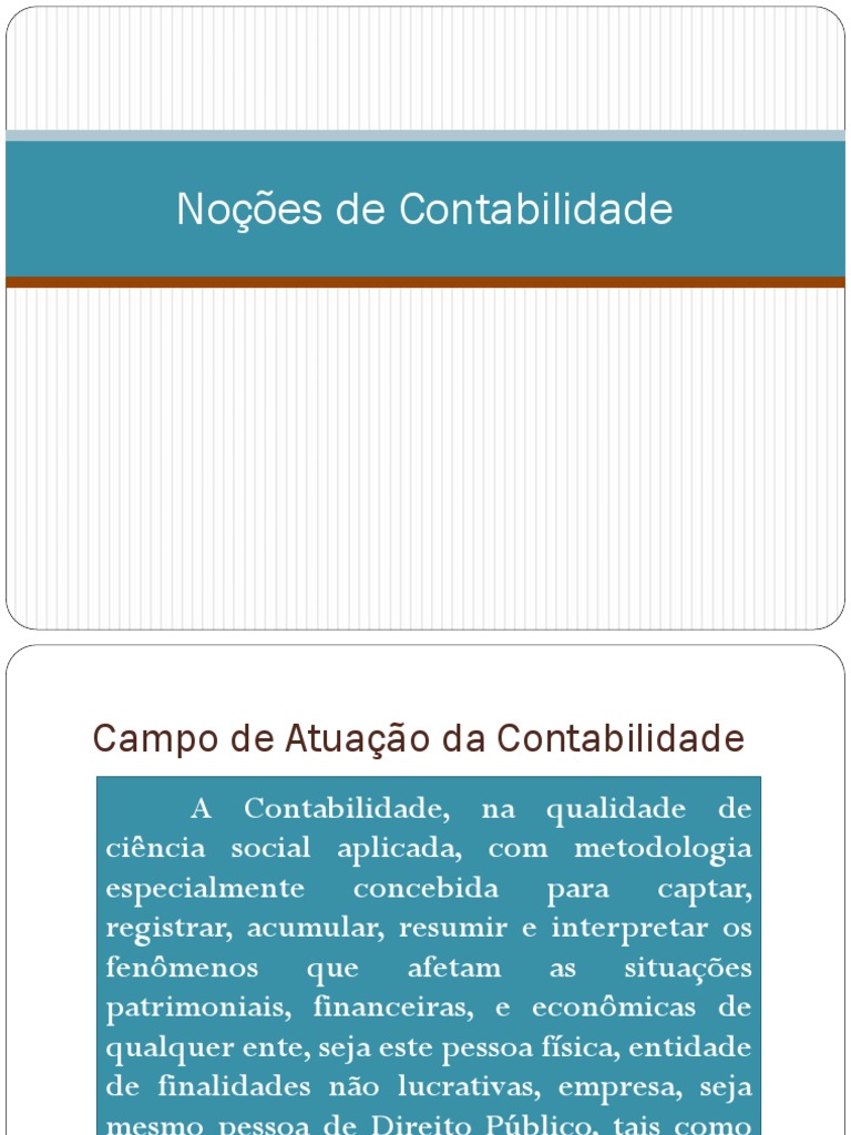 Uma Introdução Abrangente aos Princípios Fundamentais da Contabilidade ...