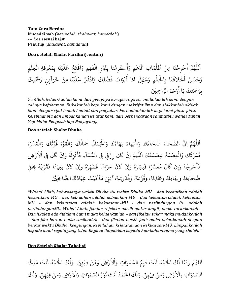 Doa Doa | PDF