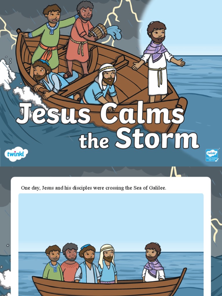 T C 254197 Jesus Calms The Storm Bible Story Powerpoint - Ver - 4 | PDF ...