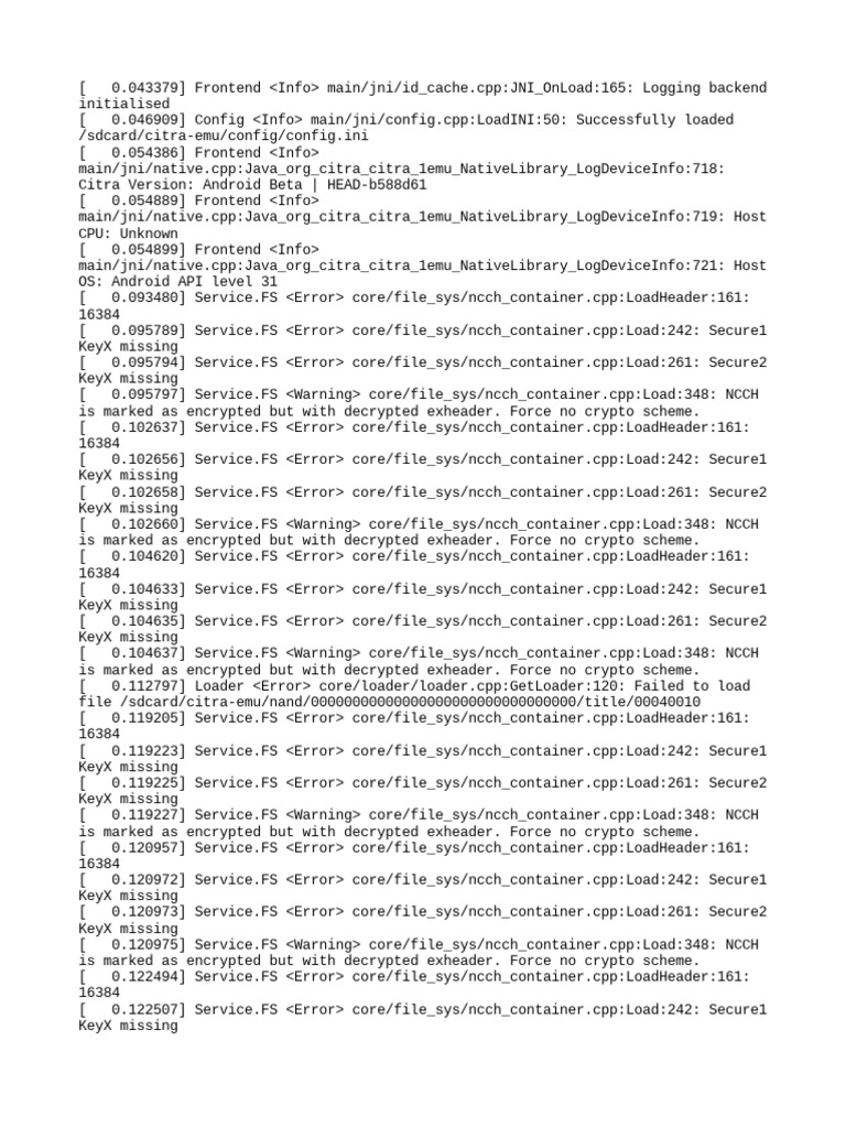 Citra Log - Txt.old | Download Free PDF | Encryption | System Software