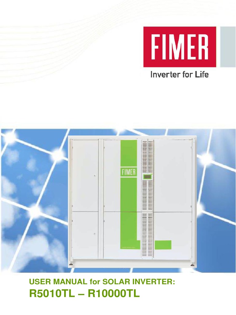 User Manual R11015 TL | PDF | Power Inverter | Photovoltaic System