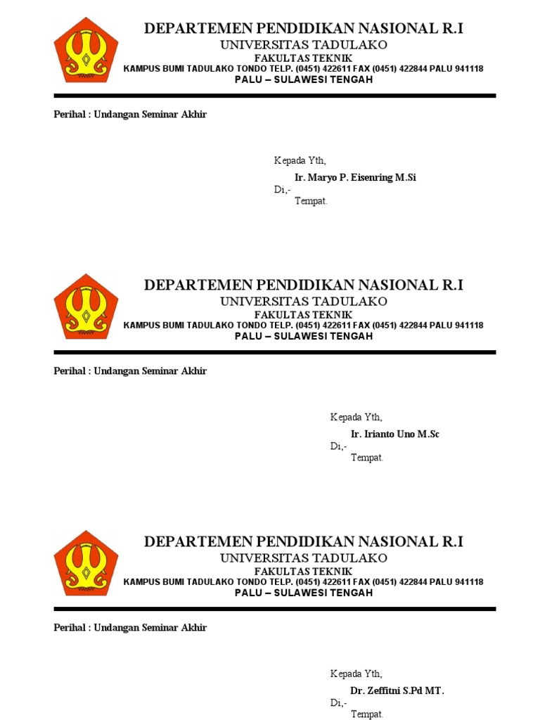 Amplop Seminar Proposal | PDF