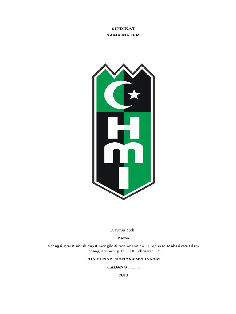 Contoh Format Sindikat SC | PDF