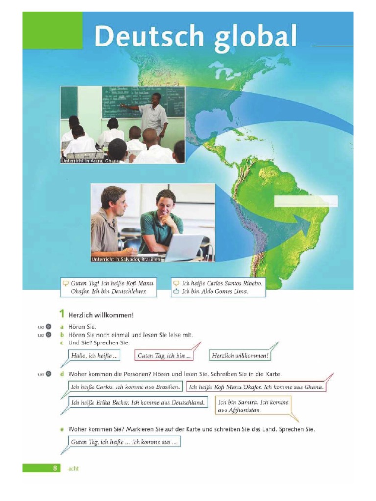 Panorama Kursbuch A1 Einheit 1 | PDF
