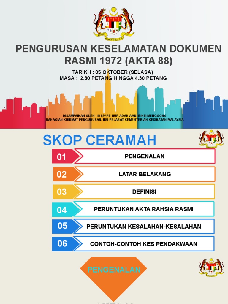 NEW SLIDE - PPTX - Dokumen Rahsia Rasmi | PDF