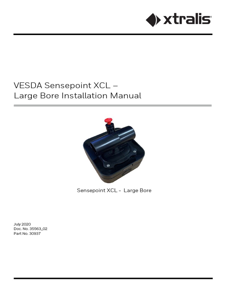 VESDA Sensepoint XCL Large Bore Installation Manual A4 | PDF ...