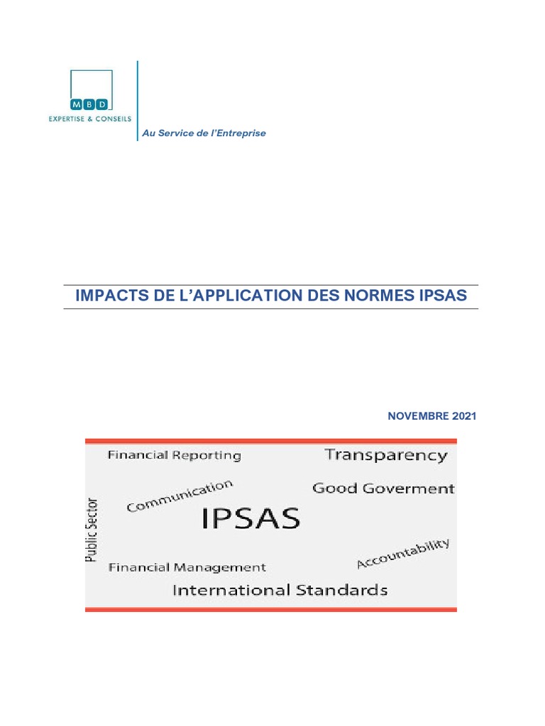 Impacts de L'application Des Normes IPSAS | PDF | Comptabilité | Audit