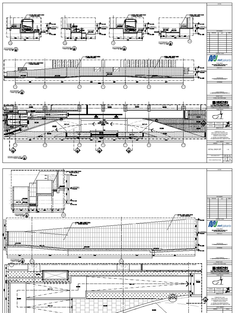 Denah Ramp dan Drop Off Lantai 1 | PDF