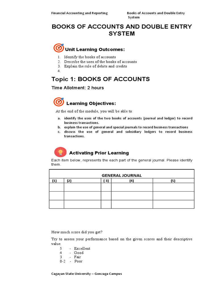 Books of Account and Double Entryn | PDF | Debits And Credits | Expense