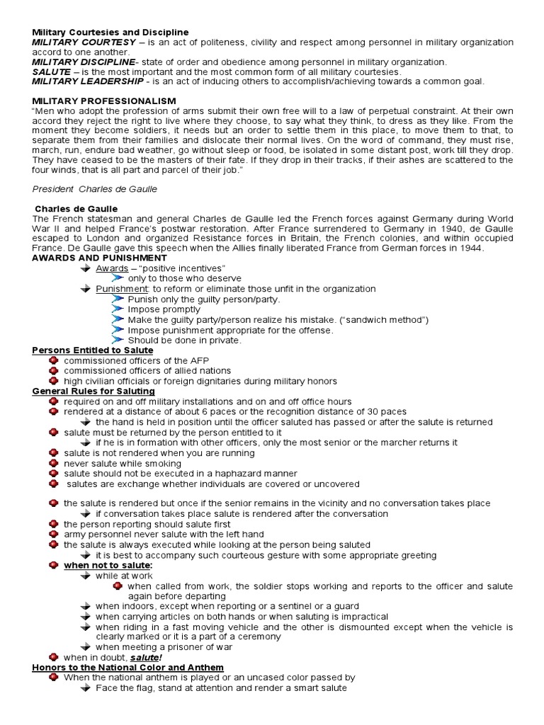 Charles de Gaulle on Military Professionalism and Sacrifice | PDF ...