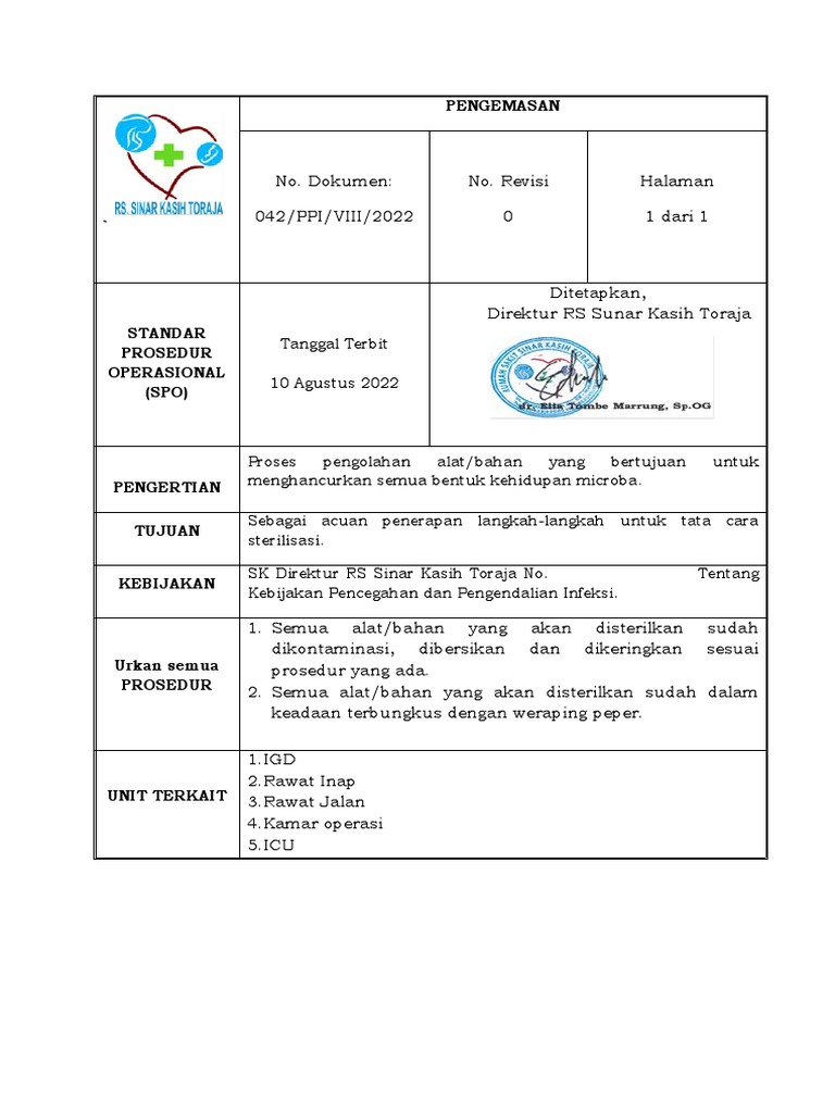 42 Spo Pengemasan | PDF