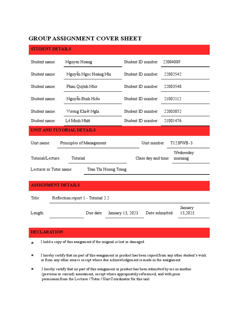 PM3 Tutorial Reflection Report Group 2 | PDF | Disability | Brainstorming