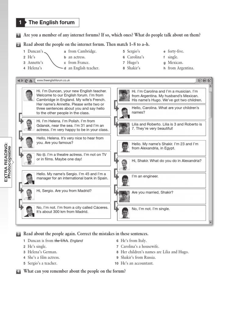 Face2face Elementary Reading Practice Pdf
