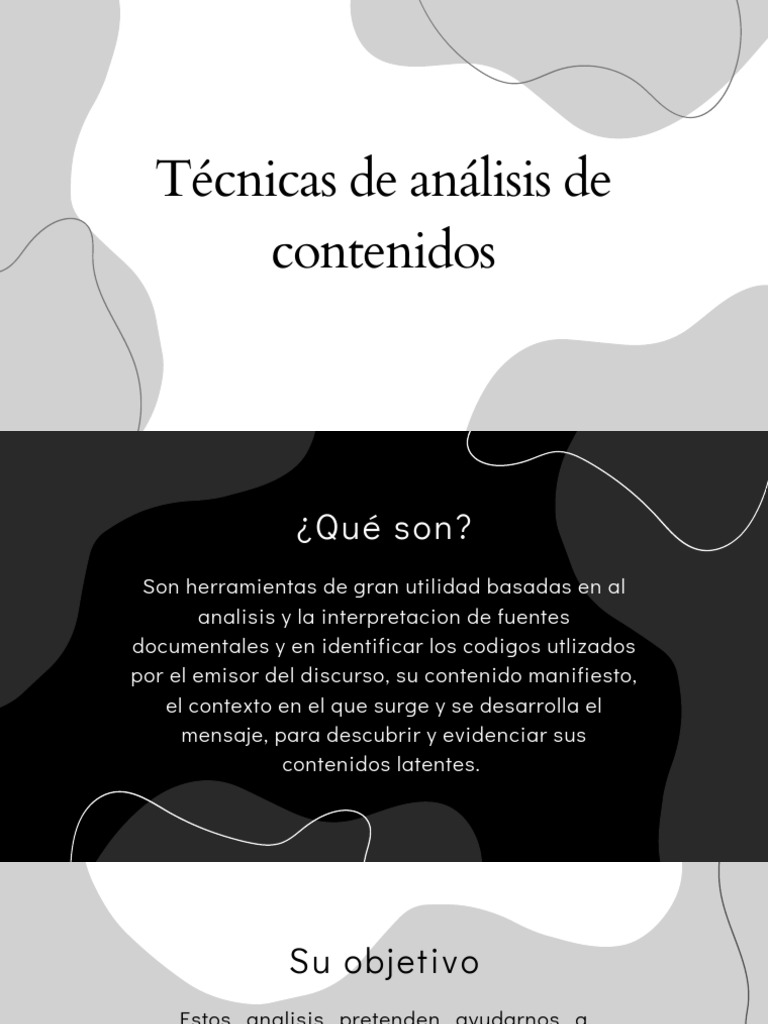 Tecnicas de Analisis de Contenido | PDF | Comprensión lectora | Cognición