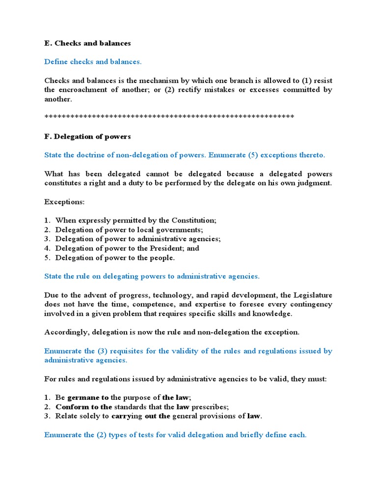 Review Guide - Checks and Balances | PDF | Eminent Domain | Taxes