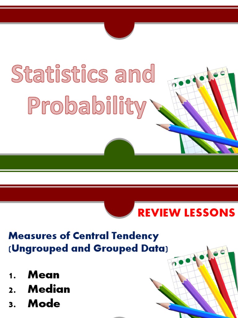 STATISTICS - AND - PROBABILITY (Measures of Central Tendencey-Grouped ...